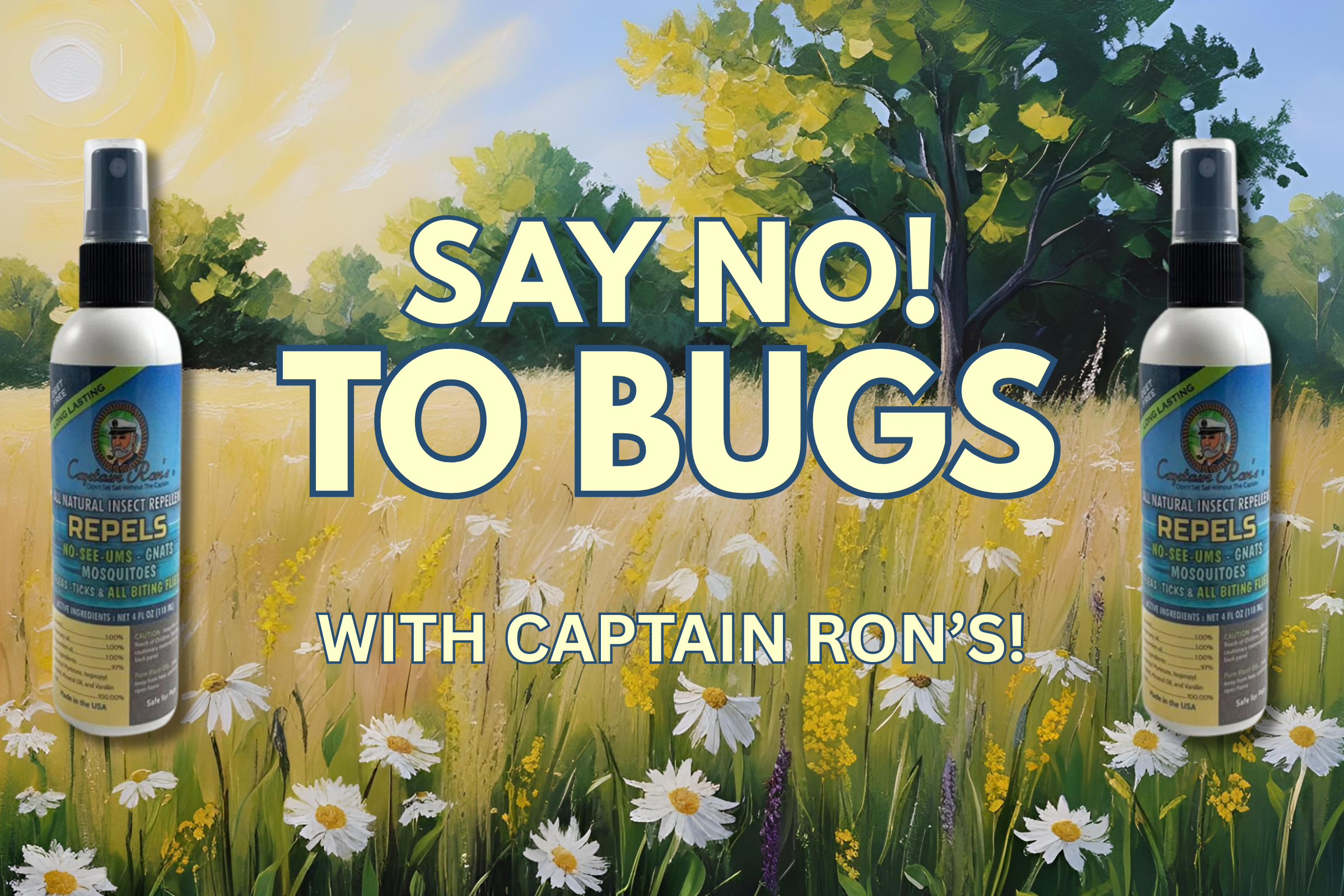 Say Goodbye to Biting Bugs with Captain Ron's All Natural Insect Repel ...