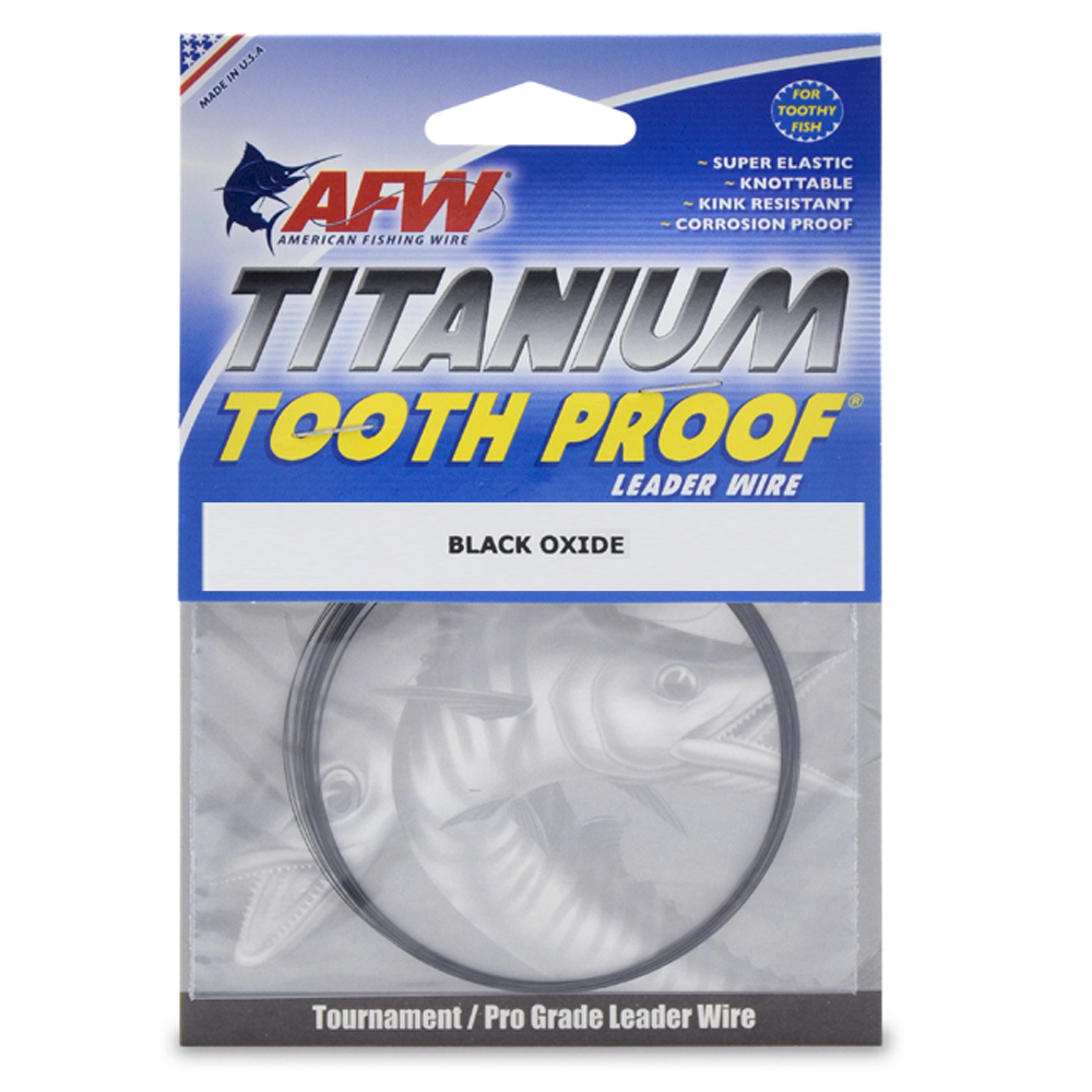 AFW Titanium Tooth Proof Single Strand Leader Wire – Fisherman's ...