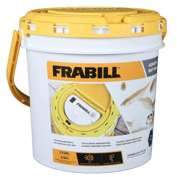 Frabill Live Bait Bucket Insulated w/Aerator Built-In – Fisherman's ...